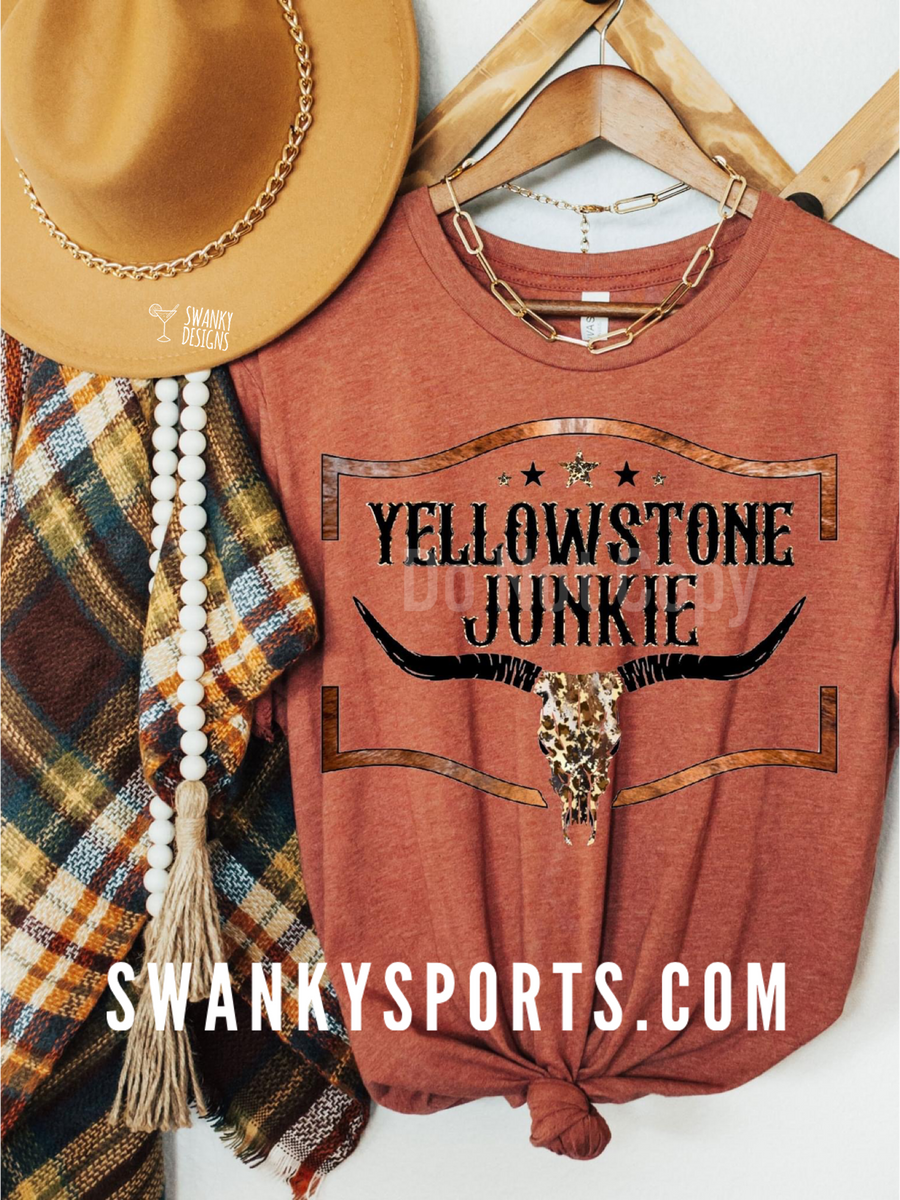 Yellowstone Junkie bull skull – SwankySports